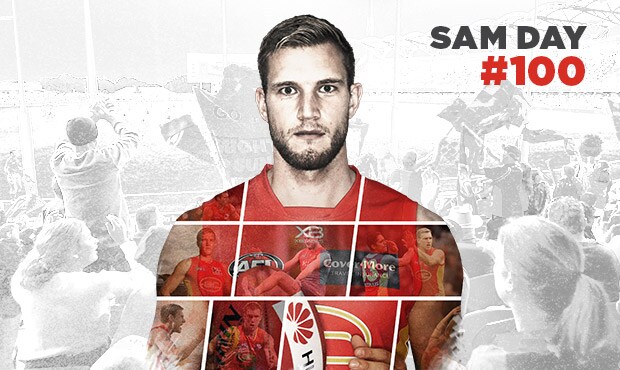 Sam's day as he reaches 100 games