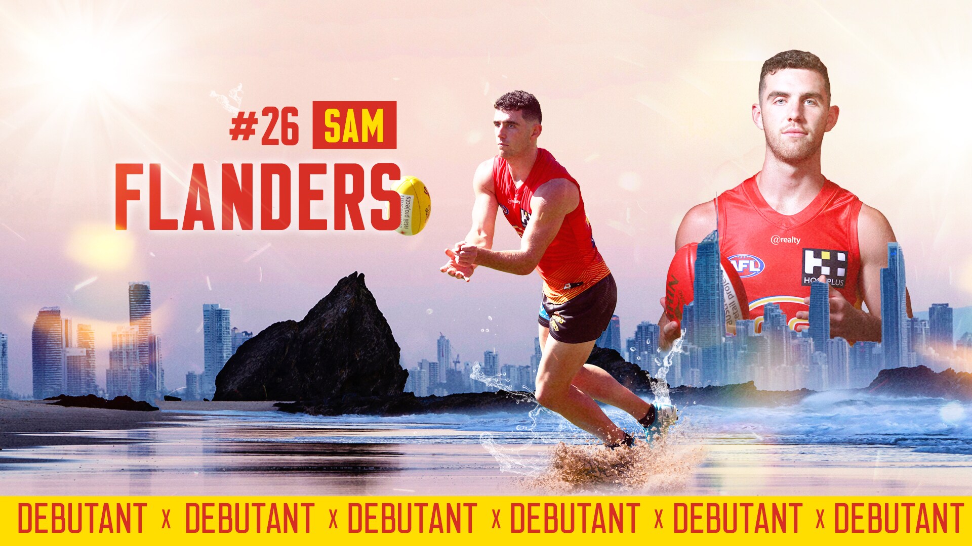 Sam Flanders to make his AFL debut