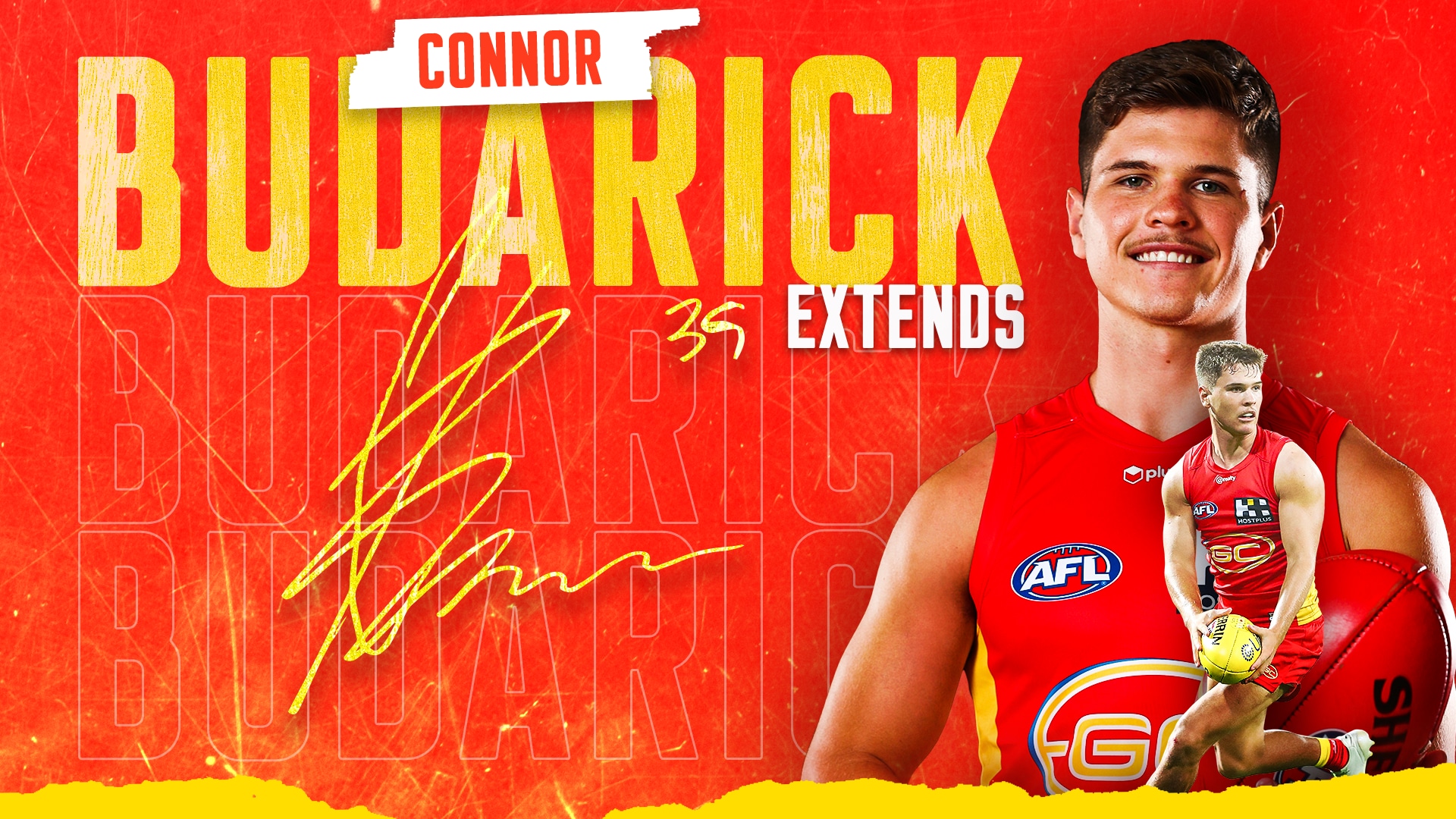 Connor Budarick extends for a further three years