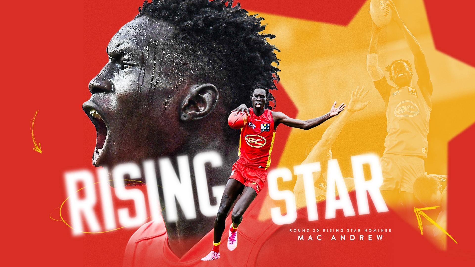 Mac Andrew named Round 20 Rising Star nominee