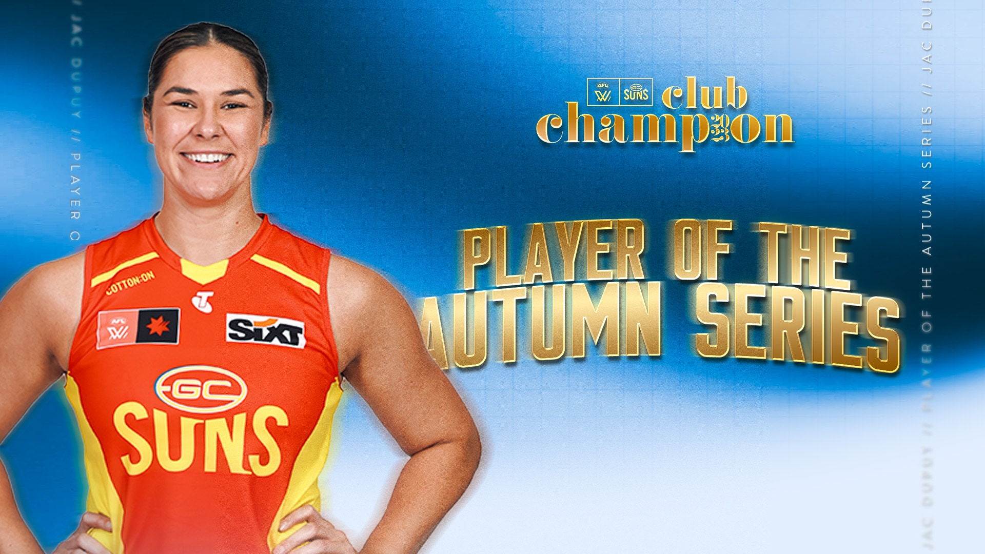 Jac Dupuy named Player of the Series – Autumn Series