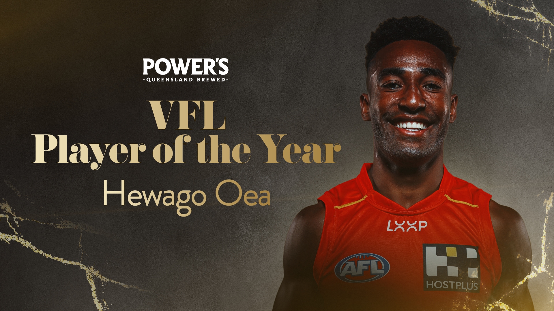 Hewago Oea wins VFL Player of the Year