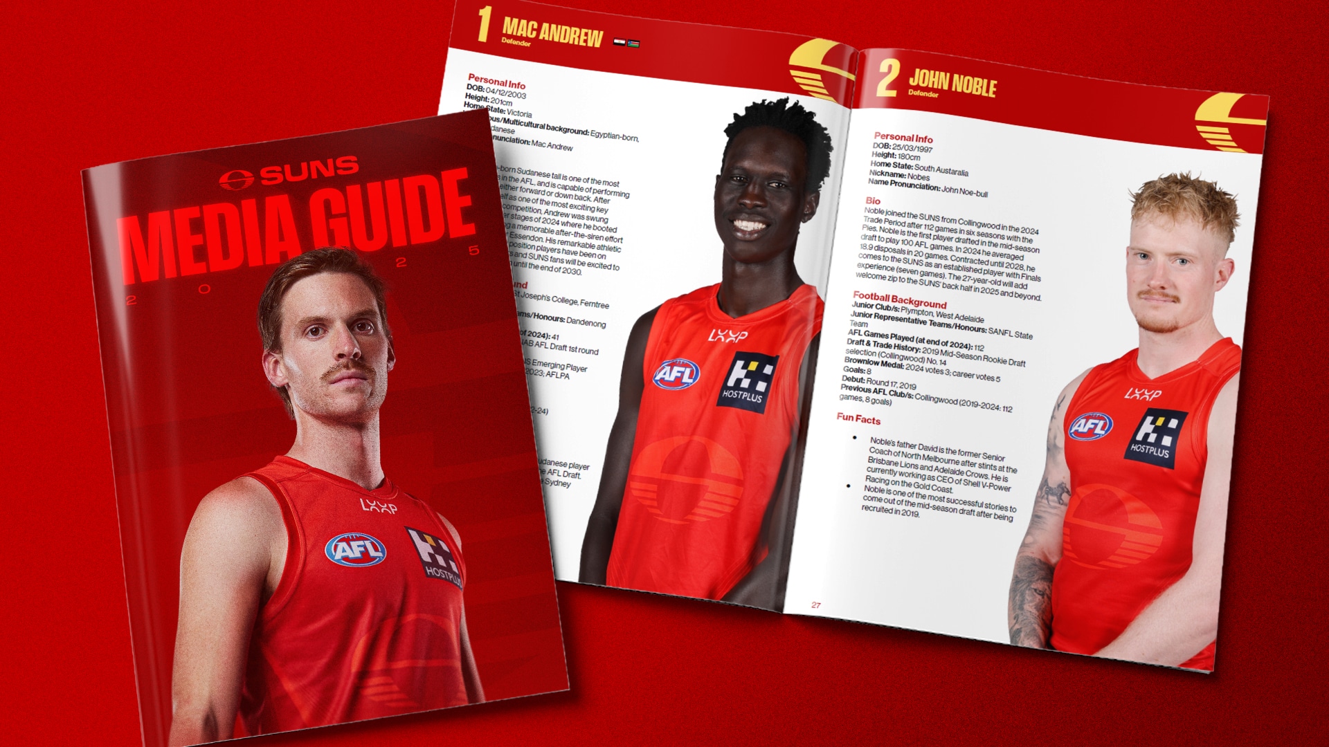 Introducing the Gold Coast SUNS 2025 AFL Media Guide
