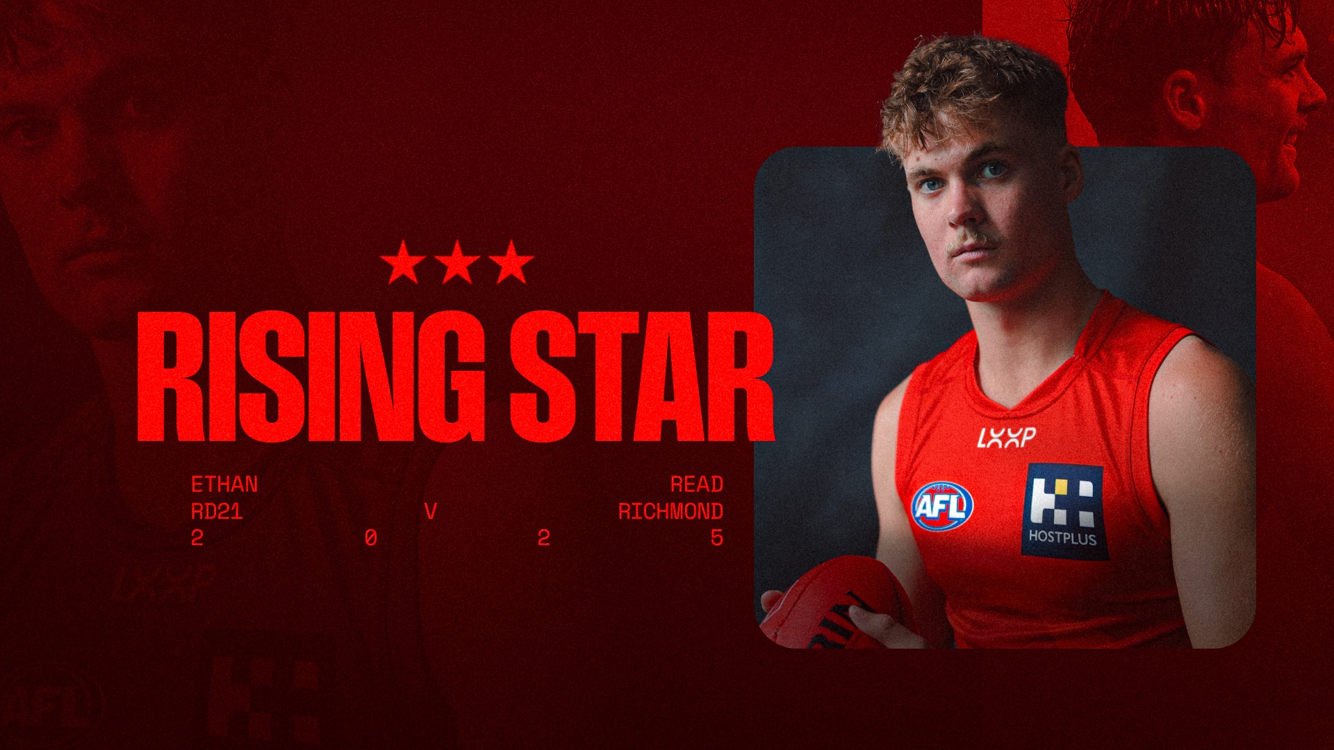 Ethan Read named Round 21 Rising Star nominee