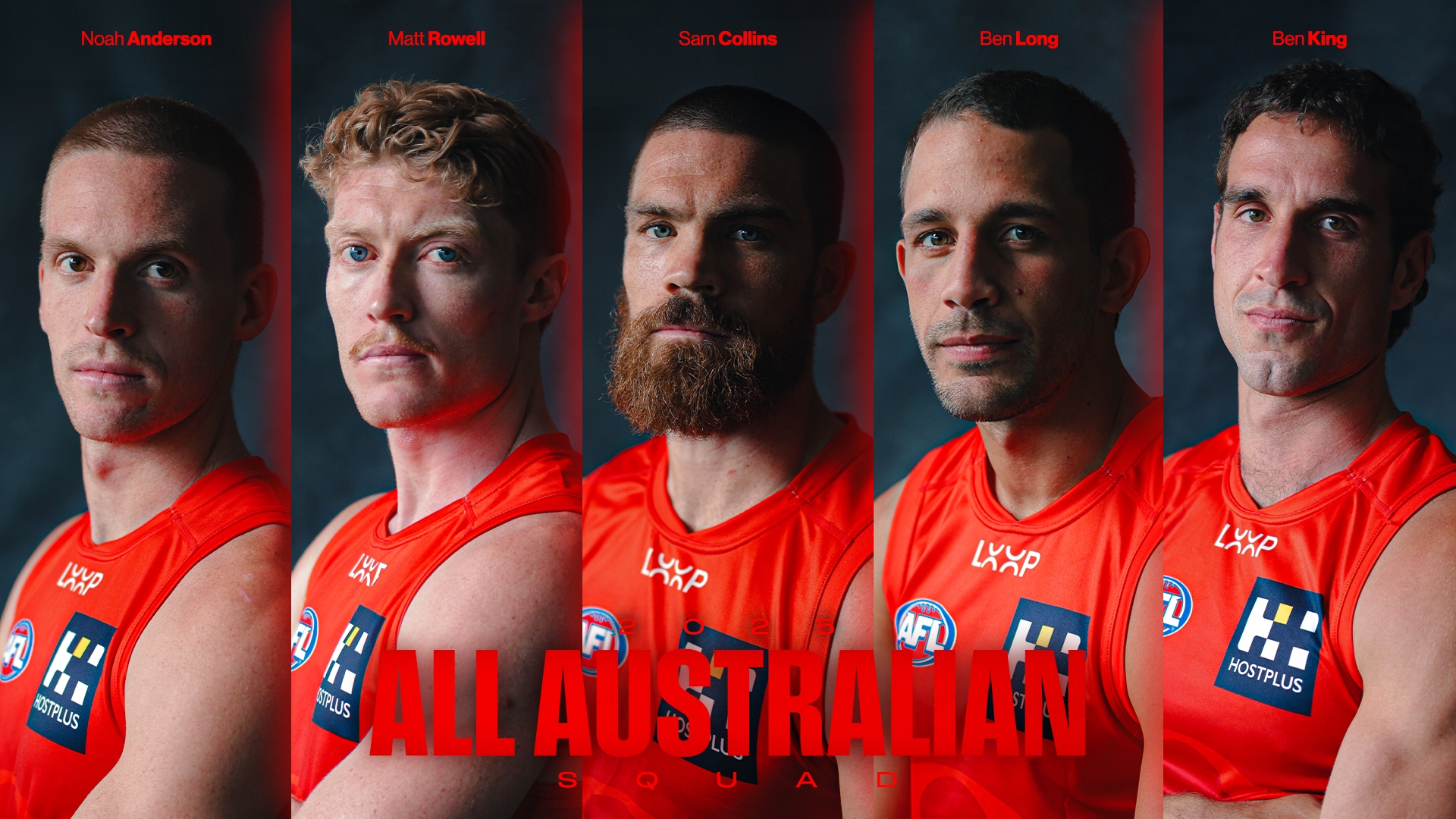 Five SUNS named in All Australian Squad