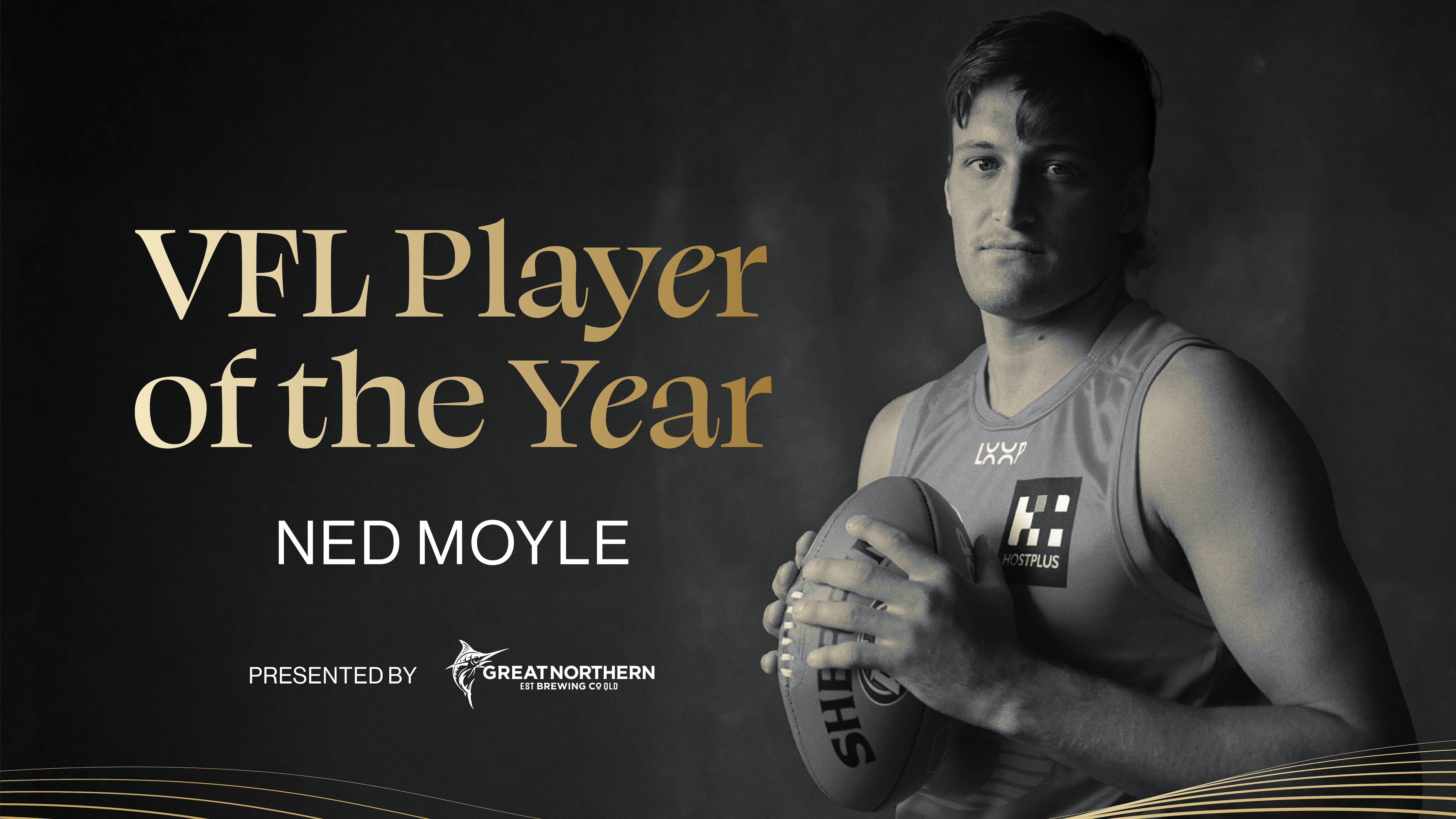 Ned Moyle wins Great Northern Brewing Co. VFL Player of the Year