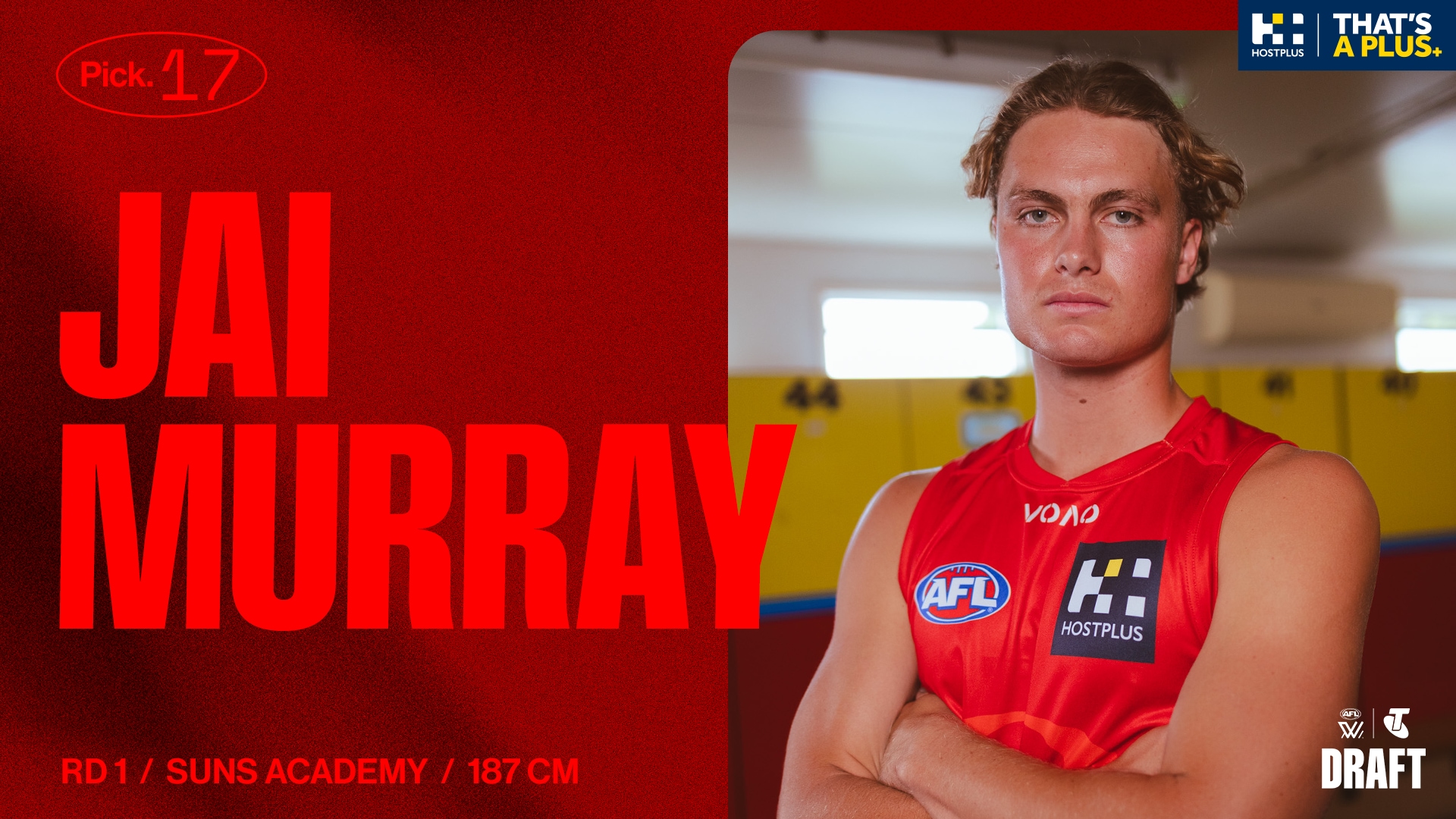 Gold Coast SUNS draft Jai Murray