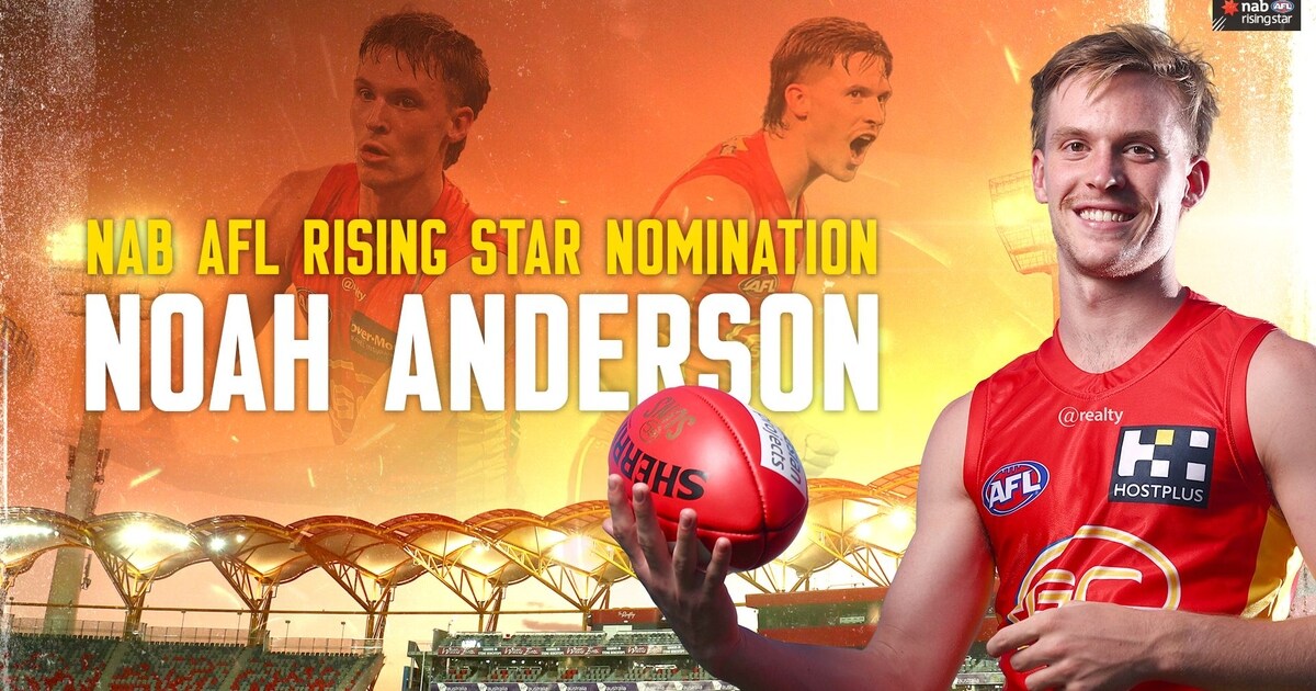 Noah Anderson is the Round 7 NAB AFL Rising Star