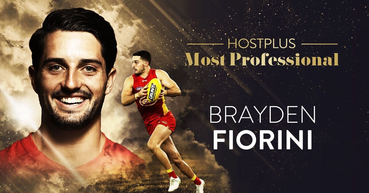 Brayden Fiorini takes home Hosplus Most Professional award