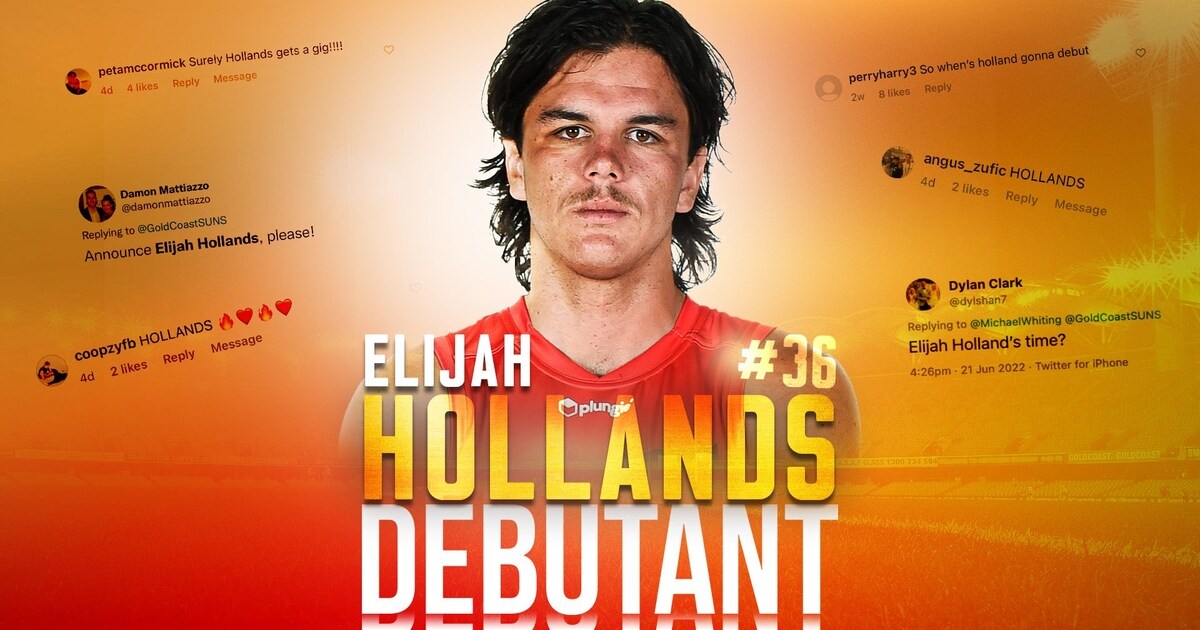 Elijah Hollands to debut