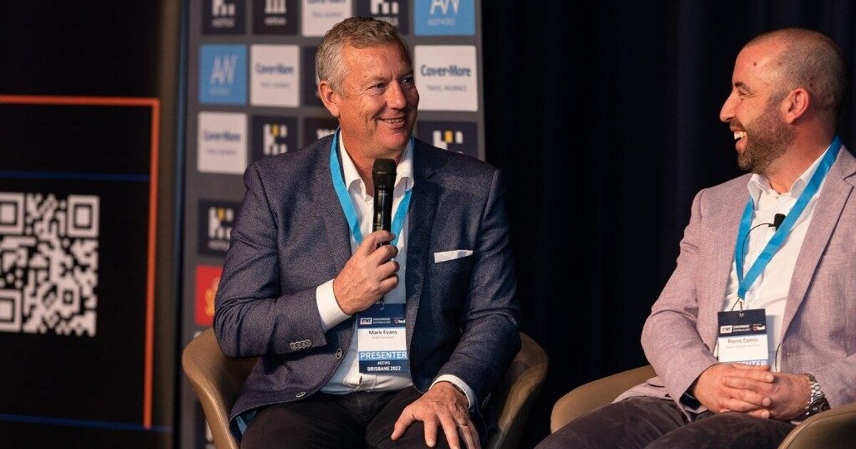 CEO Mark Evans speaking at the Sports Tech World Series