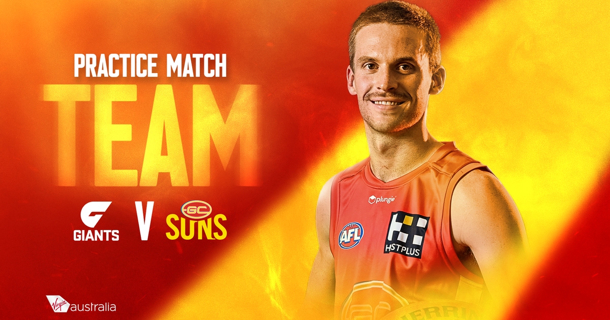 Team Announcement: Practice Match v GWS