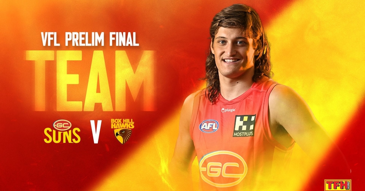 VFL Team Announcement: Preliminary Final