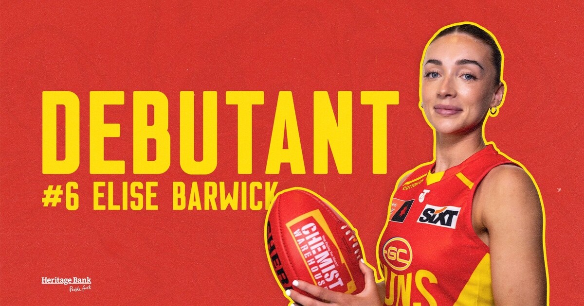 Elise Barwick to become SUNS sixth AFLW debutant of 2023