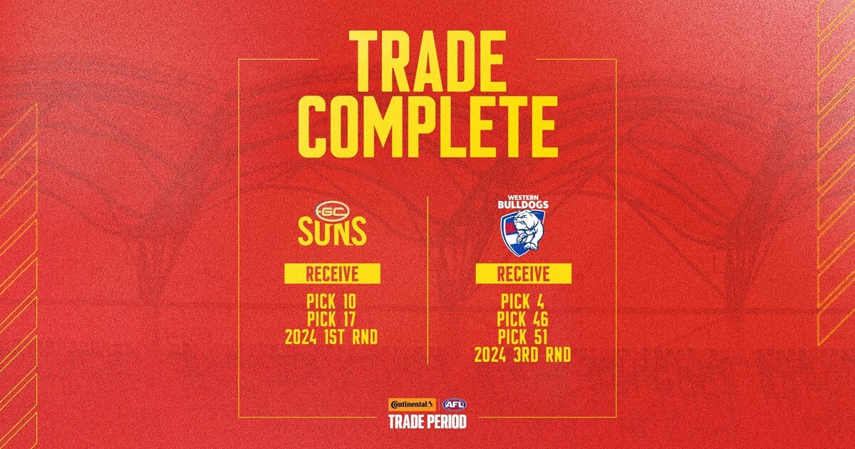 GC SUNS swap picks with Bulldogs